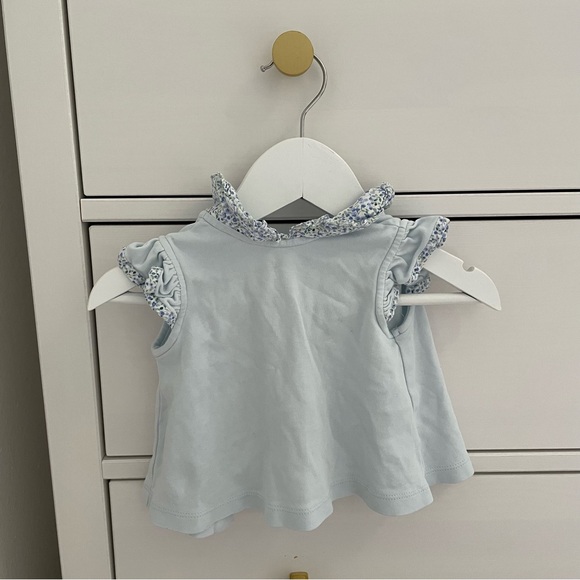 Petit Bebe | Shirts & Tops | Petit Bebe Baby Blue Button Back Top 9 ...